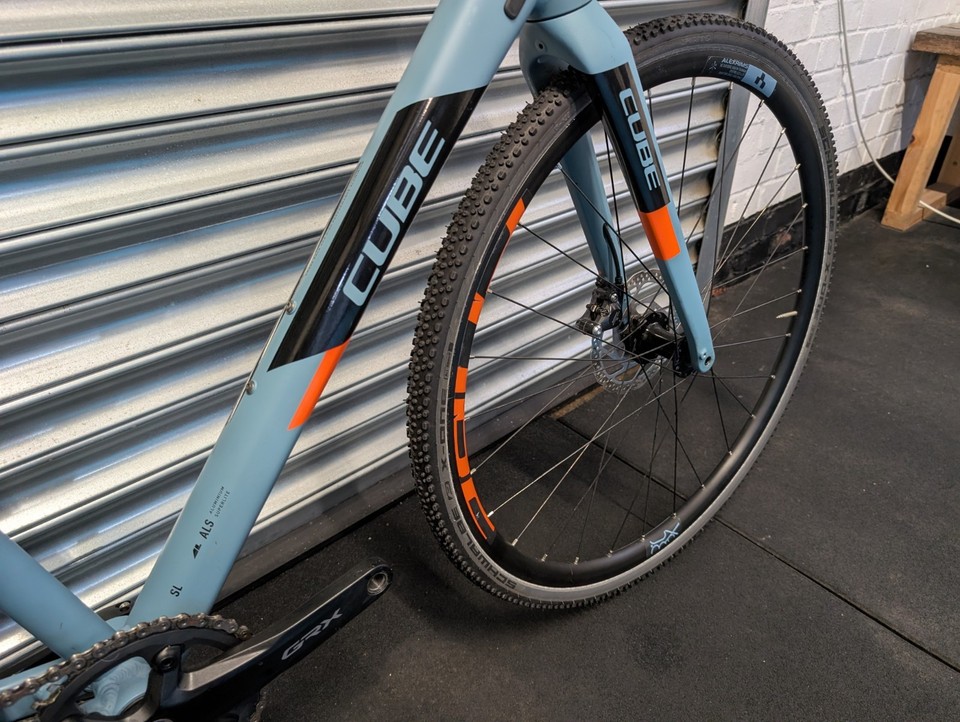 Cube Cross Race SL GRX Gravel / Cyclocross Bike – Grey/Orange – 58cm ...