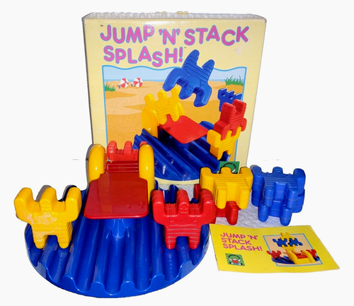 Vintage Discovery Toys JUMP 'N STACK SPLASH! Complete Set in Box 1990 ...