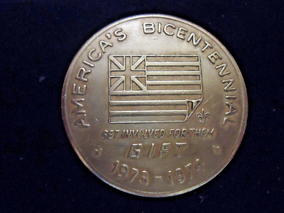 BSA- BOY SCOUTS OF AMERICA BICENTENNIAL GIFT- GET INVOLVED COIN 1973 ...