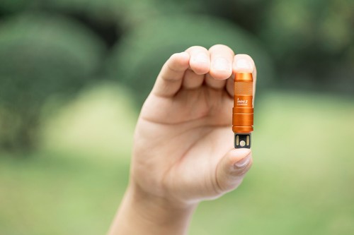 Olight imini 2 Orange Rechargeable Mini Keychain Flashlight, 50 Lumens ...
