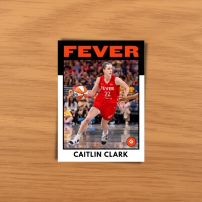 CAITLIN CLARK FEVER ROOKIE WNBA Anselmo Azcano Legacy Art Card #86CTCR ...