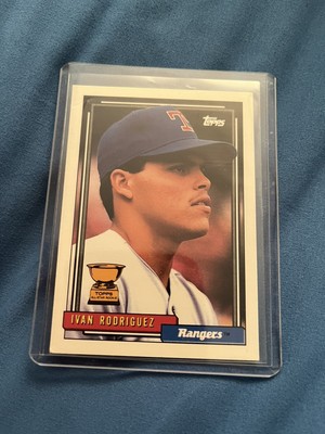 1992 Topps Ivan Rodriguez RC #78 Rookie Cup Rangers | eBay