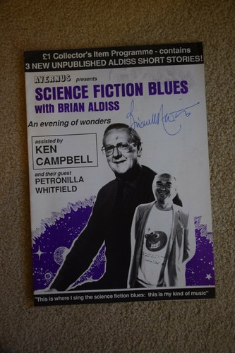 An Evening with Brian Aldiss signed UK program SF science fiction ...