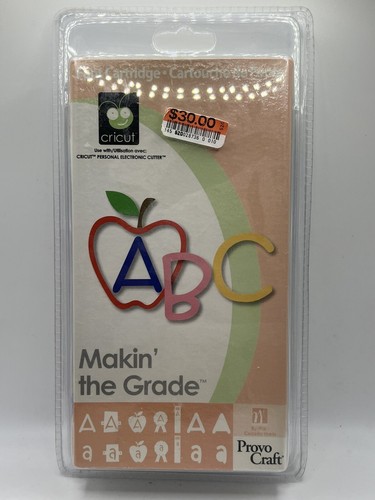 Cricut Makin’ The Grade Provo Craft New Sealed 5940 Font Cartridge | eBay