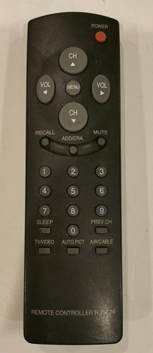 Daewoo R 25C04 TV Remote Control for DTQ25S2FCV DTQ26S2FC DTQ20T1FC ...