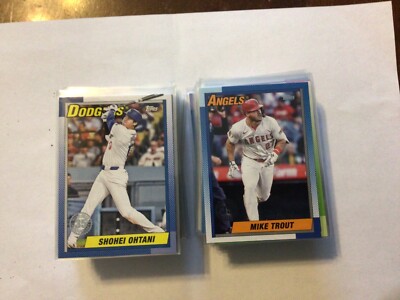 2025 Topps Series 1 1990 Topps Baseball 1990 Retro Complete set 1-100 ...