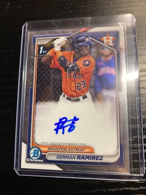 German Ramirez Auto 2024 Bowman Chrome Houston Astros | eBay