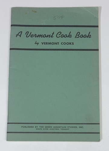 A Vermont Cook Book Paperback Book 1967 12th Edition Traditional New ...