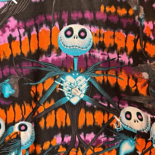 Disney Nightmare Before Christmas Scrub Top Jack Skellington Halloween ...