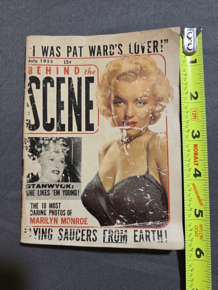 Marilyn Monroe Vintage 1955 Behind the Scene Magazine Cover | eBay