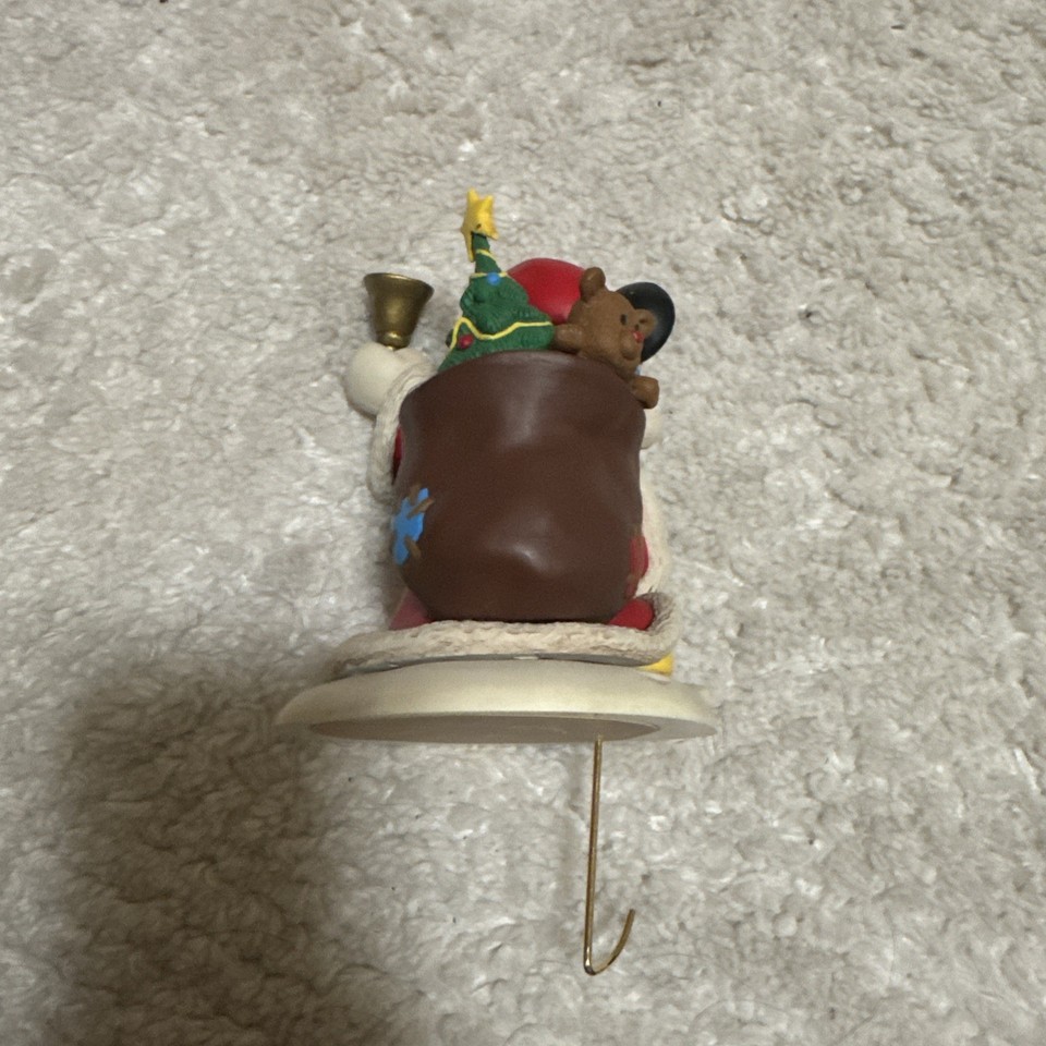 Hallmark Disney Santa Mickey Mouse Christmas Stocking Hanger Holder ...
