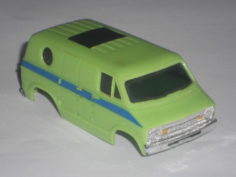 VINTAGE AURORA AFX DODGE STREET VAN N/O/S SUPER NICE BODY HO SLOT CAR ...