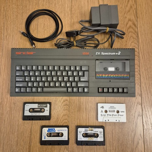 Sinclair ZX Spectrum 128k Plus +2 Refurbished Computer Bundle Tested ...