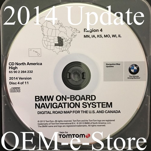 2000 to 2004 Range Rover Phaeton BMW Navigation CD Map Cover MN IA KS ...