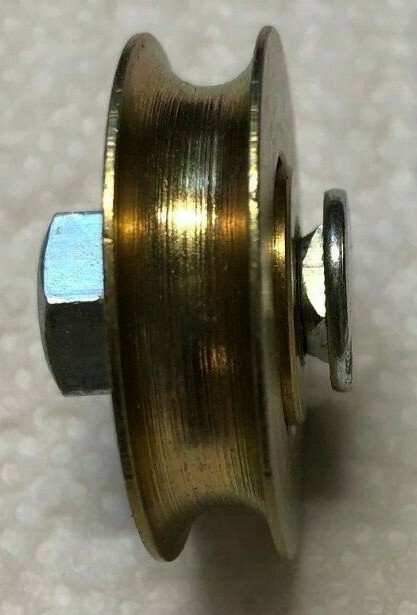 U-Groove 1 inch dia. Metal Pulley Bearing Wheel Sheaves 1/4 inch Shaft ...