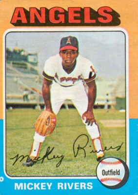 1975 Topps Mini Mickey Rivers 164 Angels VG | eBay