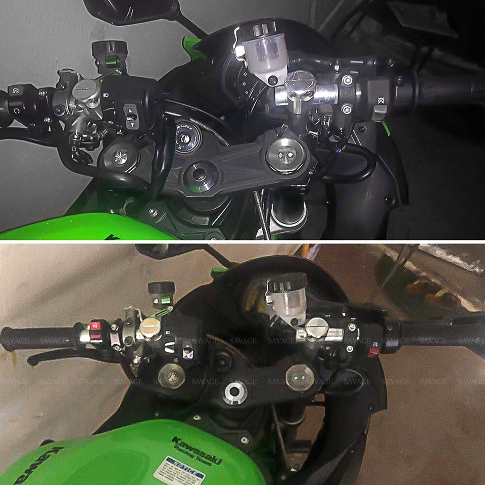 50mm Shift Clip-ons Handle Bars Performance Stunt For KAWASAKI NINJA ZX ...