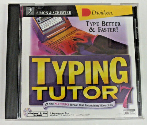 TYPING TUTOR 7 Simon & Schuster CD-ROM PC Windows 95 -3.1 - Mac | eBay
