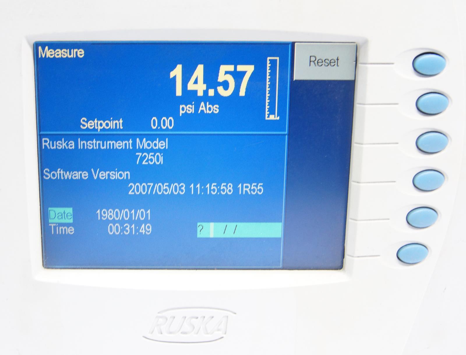 Fluke / Ruska 7250i 300psi Pressure Controller Calibrator 7250i-10G-01 ...