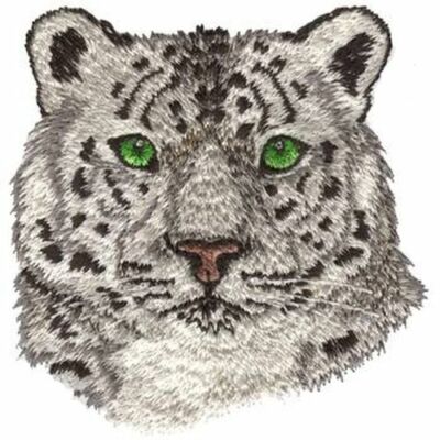 Snow Leopard Embroidered Patches 3" | eBay