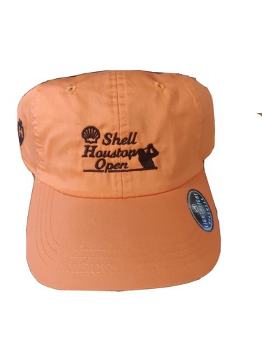 Shell Houston Open Adult Unisex Golf Golfer Orange Cap SZ Adjustable | eBay
