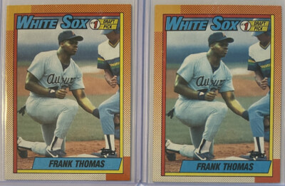 1990 Topps Frank Thomas Chicago White Sox #1 Draft Pick #414 Baseball ...