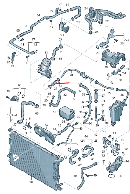 AUDI Q5 8R Coolant Hose 059121056G NEW GENUINE | eBay