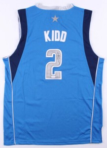 Jason Kidd Signed Dallas Mavericks Addidas Jersey (JSA) #2 Overall Pk ...