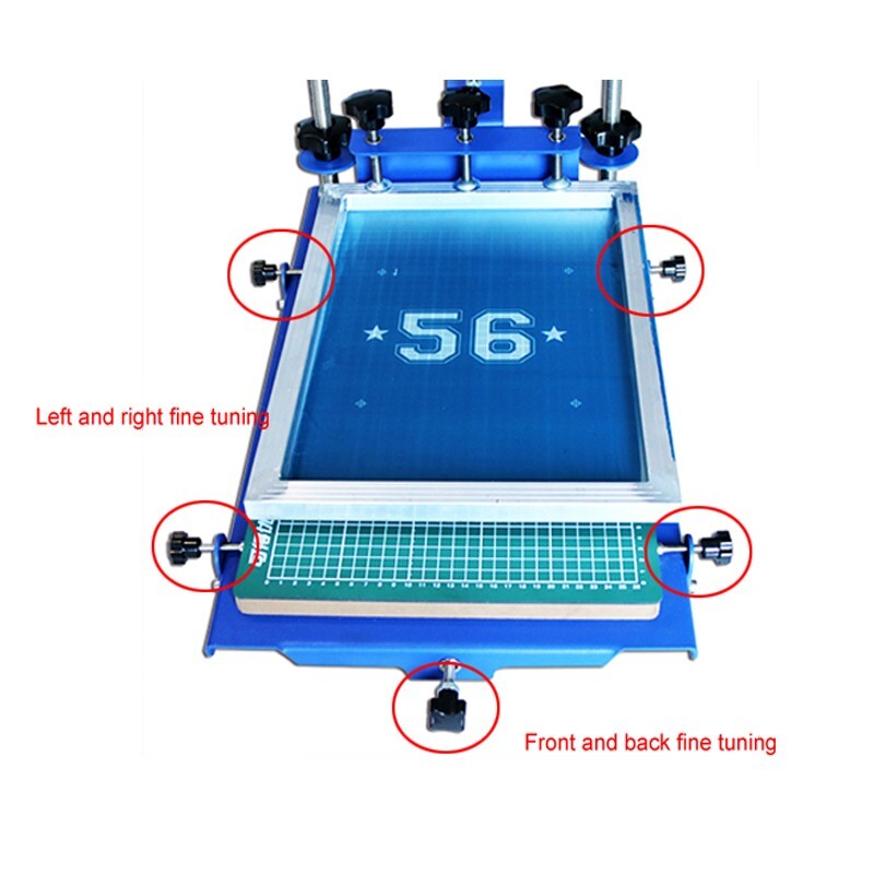 Silk Screen Printing Desktop 3 Direction Micro-registration Screen ...