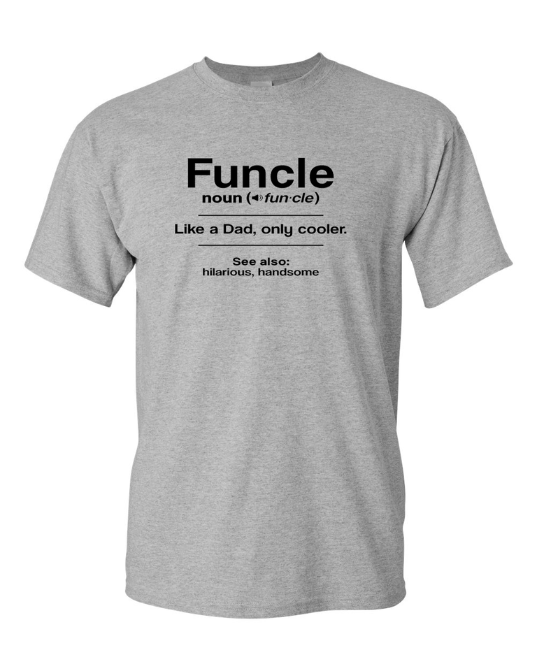 Funcle T-shirt Gift for Uncle Tees Graphic Novelty Sarcastic Funny T ...