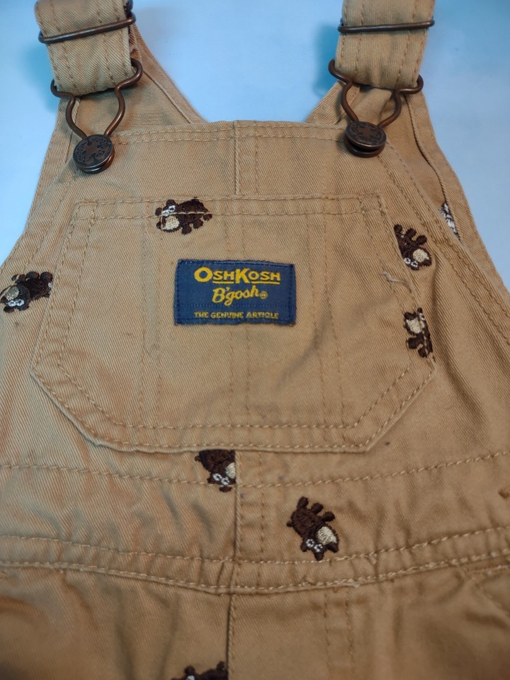 Oshkosh Bgosh Bear Overalls 3 Month And Carter's Bear Bodysuit 3-6 ...