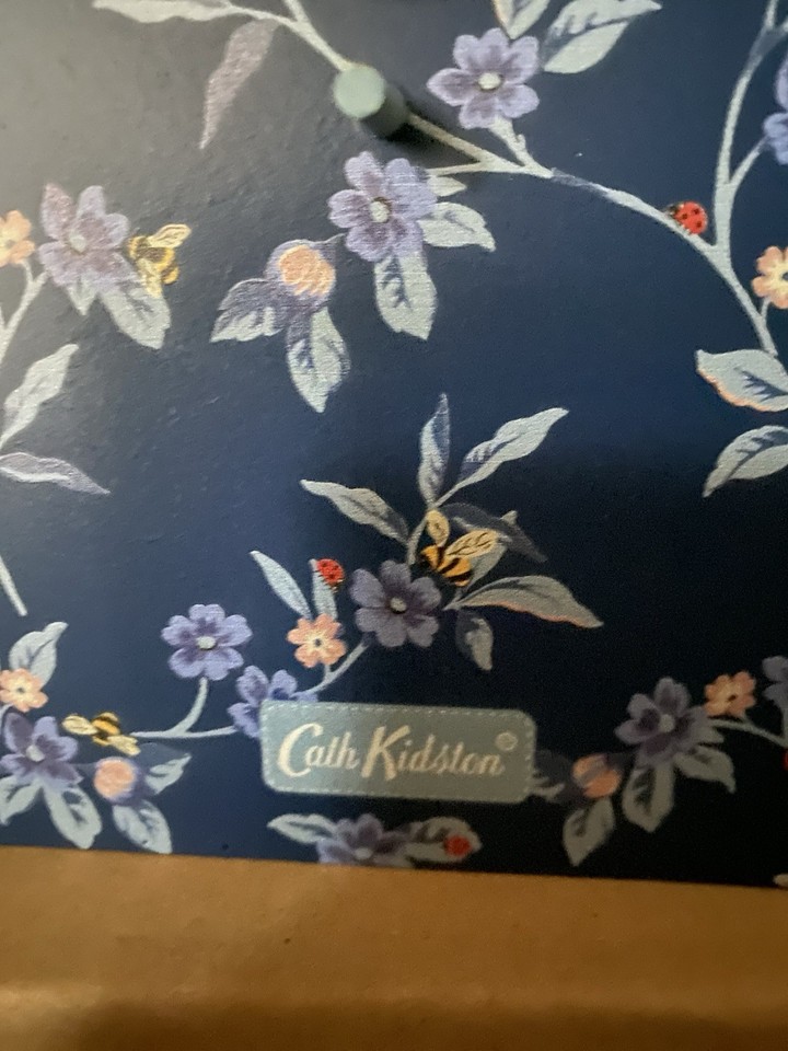 Cath Kidston Blue Flower Hanging Ceramic Bird Nut Feeder & Matching ...