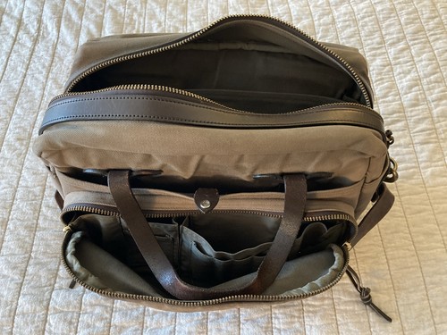FILSON #258 RUGGED TWILL PADDED COMPUTER BAG MESSENGER BAG GREEN | eBay