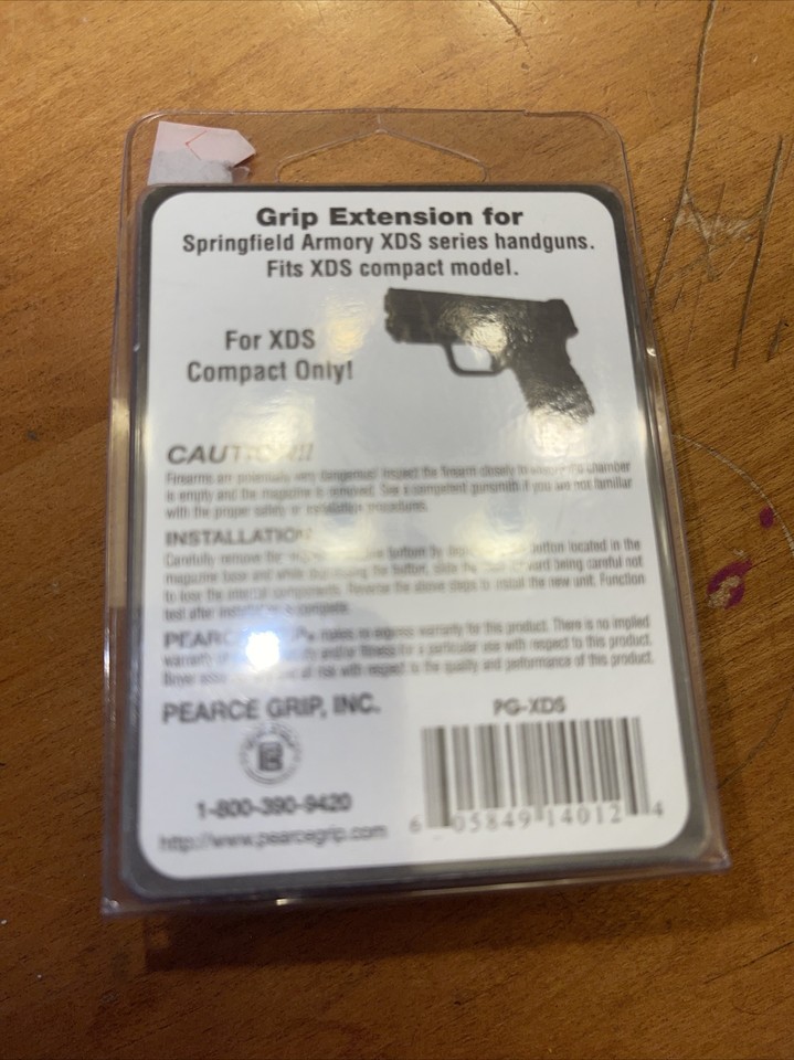 Pearce Grips PG-XDS Grip Ext. for Springfield XDS *SAME DAY FAST FREE ...
