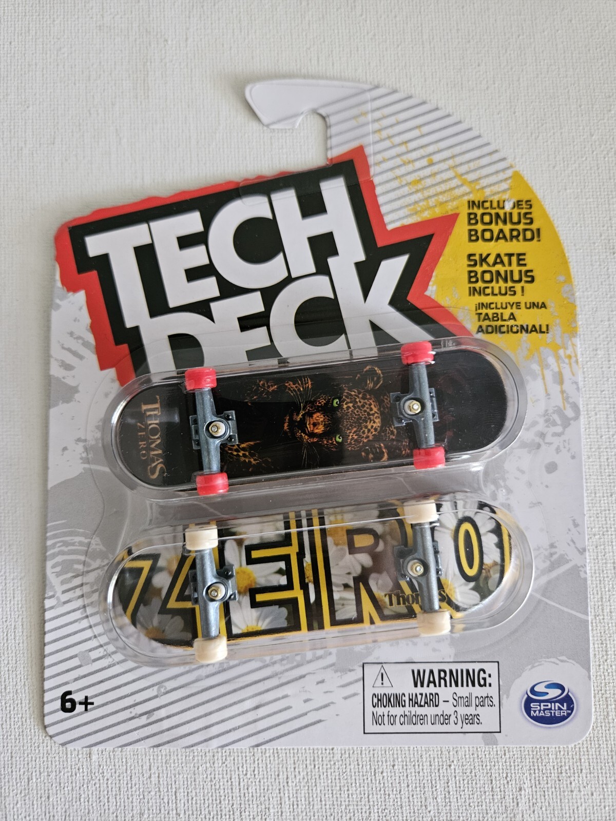 2024 Tech Deck ZERO Skateboard 🛹Jamie Thomas 2 Pack Sunflower 🌻 Leopard ...