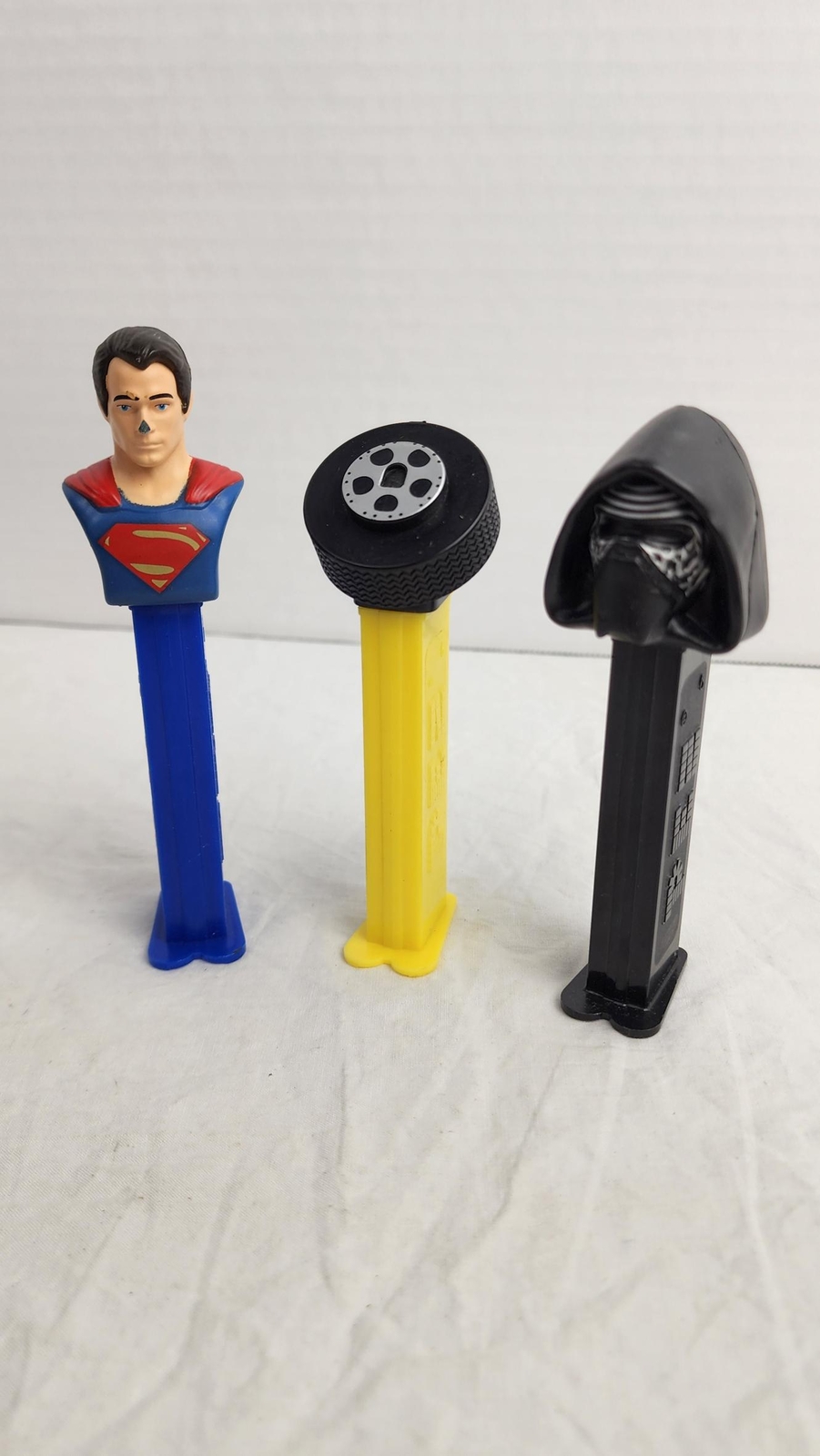 Superman, Tire, Kylo Ren Pez Dispenser Lot of 3 - 4 1/2 in, ca 1990 ...