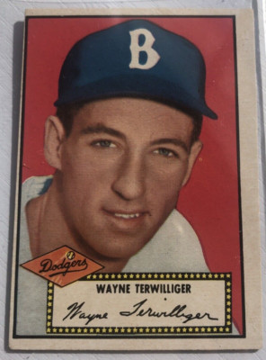 1952 Topps Set-Break #7 Wayne Terwilliger NRMT (black back) Brooklyn ...