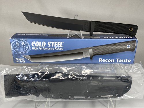 COLD STEEL JAPAN Black Recon Tanto w/ Sheath IN OMP | eBay