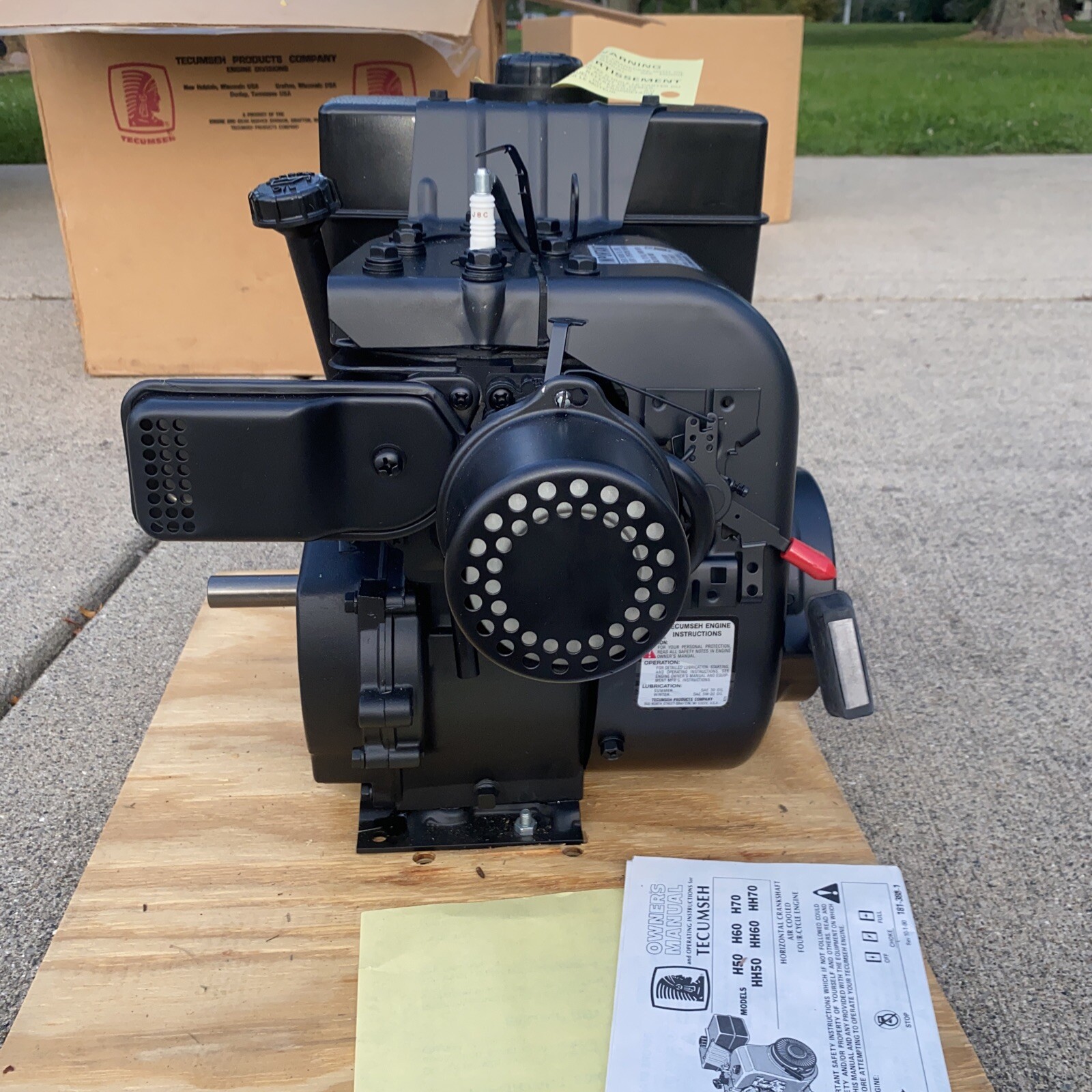 Tecumseh Vintage Nos 5hp H50 Engine With 3/4 PTO Bearing Crankshaft | eBay