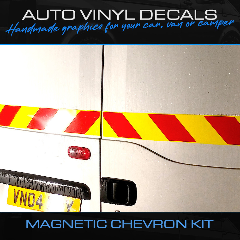 Rear Chevrons Reflective Magnetic Chevron Kit Safety Vinyl Multiples ...