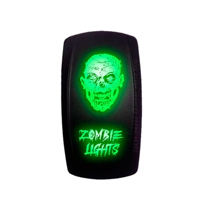 12V Rocker Switch "Zombie Lights" Face Car Marine UTV RZR Maverick ...