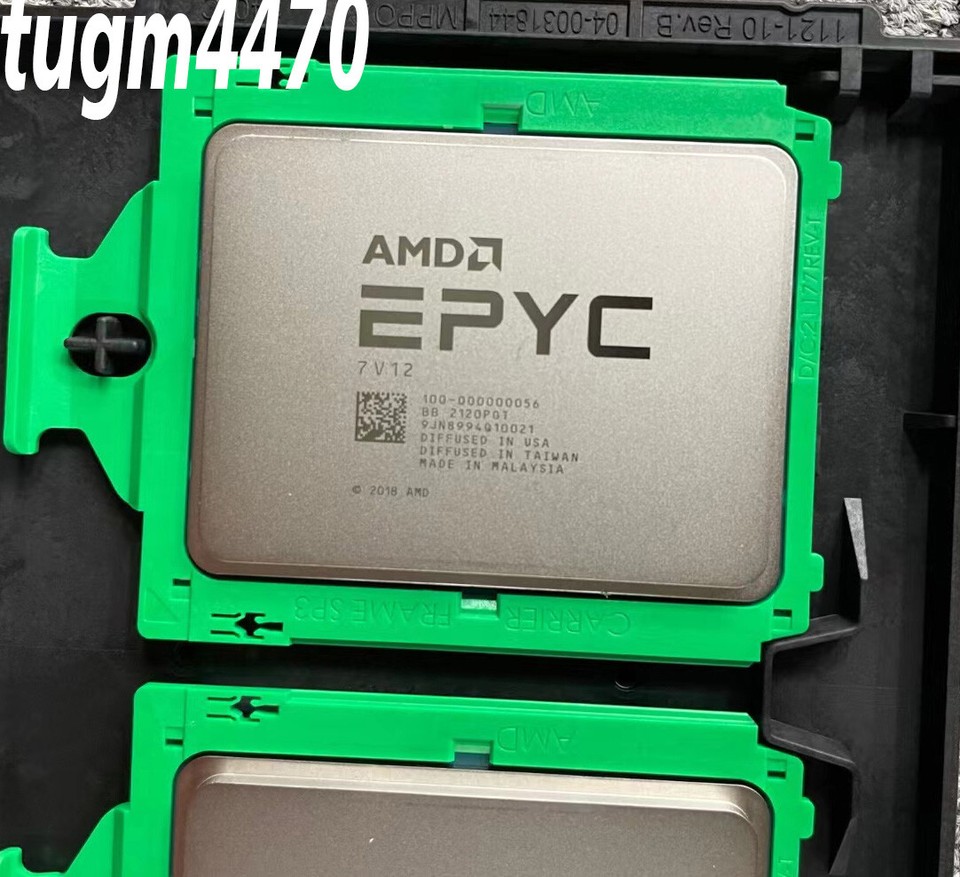 AMD epyc Rome 7v12 CPU processor 64 cores 2.45ghz 240w (compared to ...