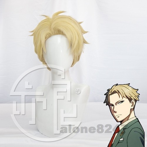 Loid Forger SPY×FAMILY Anime Cos gold Inverted short hair Wigs ...