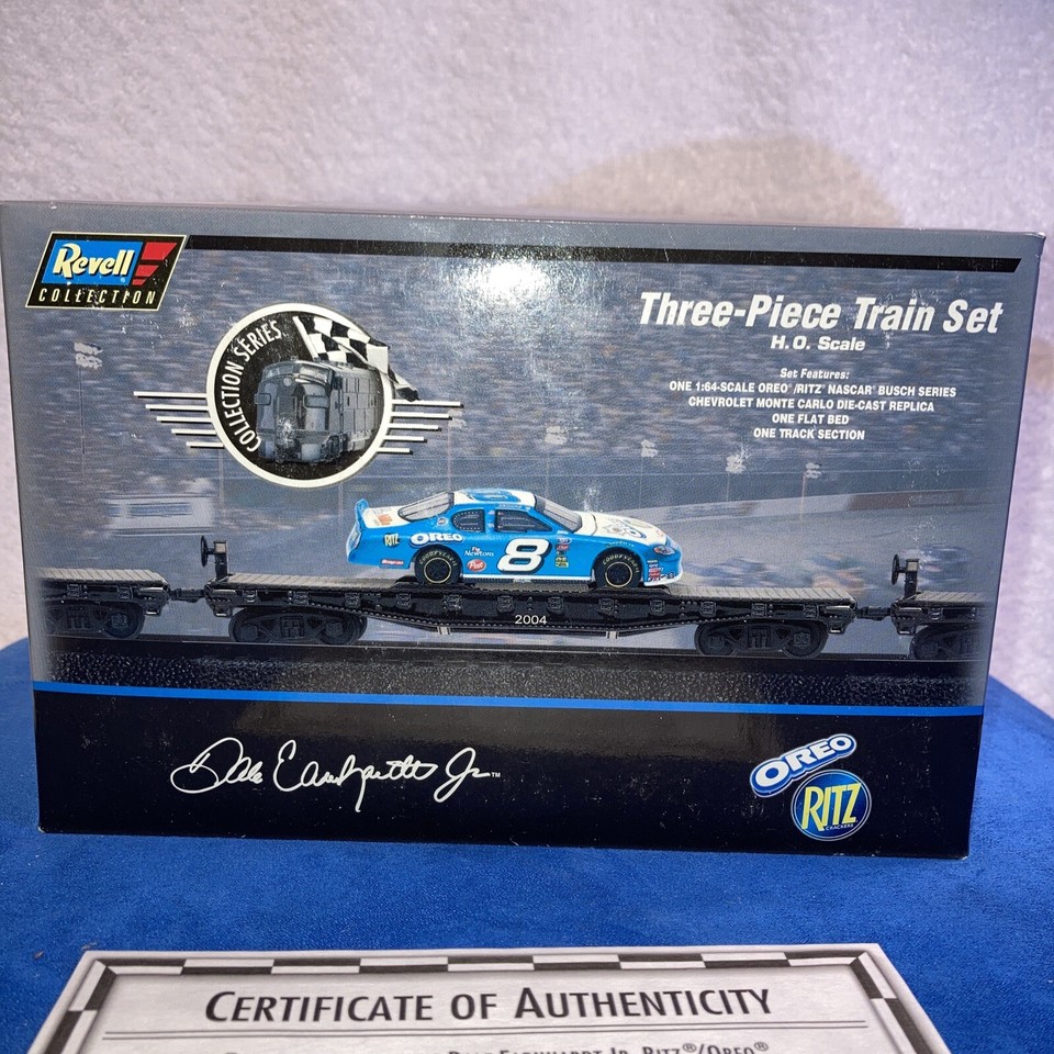 Dale Earnhardt Junior three-piece train set by Ravel Oreo Ritz | eBay