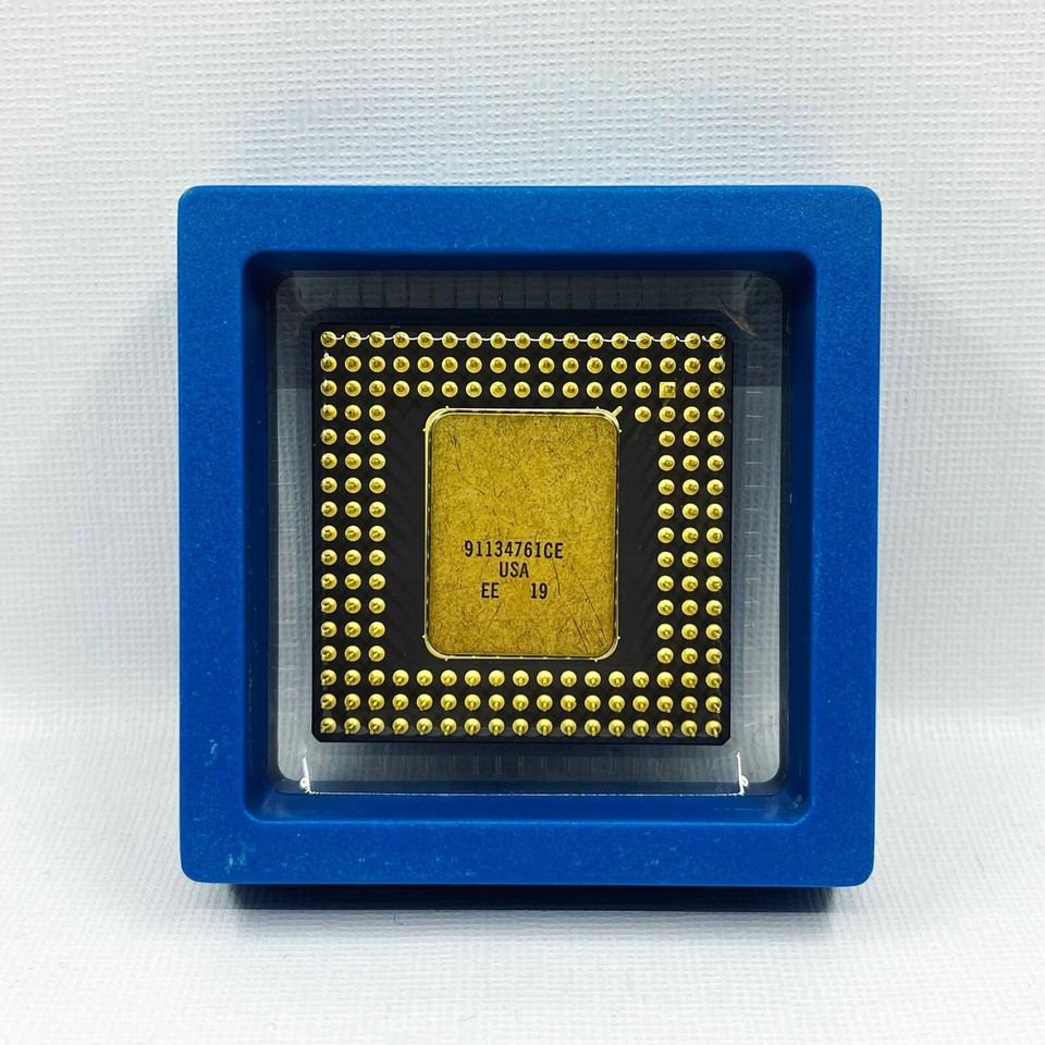 Intel i487 SX A80487SX Gold Plated Ceramic CPU. Highly collectible | eBay