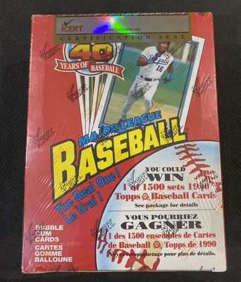 1991 O-PEE-CHEE/TOPPS BASEBALL WAX BOX ERROR WRAPPERS *RARE* ICERT ...