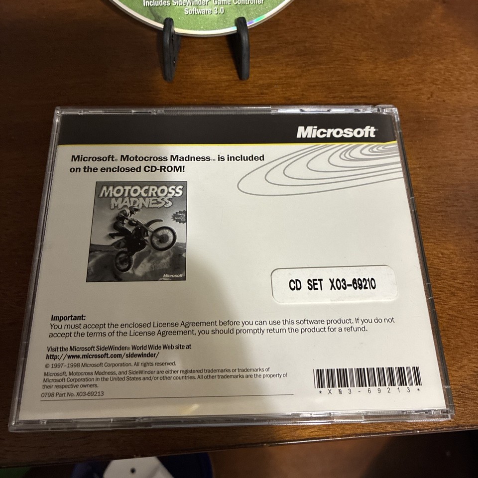 Microsoft SideWinder: Getting Started Game Controller Software 3.0 / CD ...