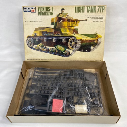 7TP Light Tank Vickers-E - 1/35 Scale Unassembled Master Craft AFV Kit ...