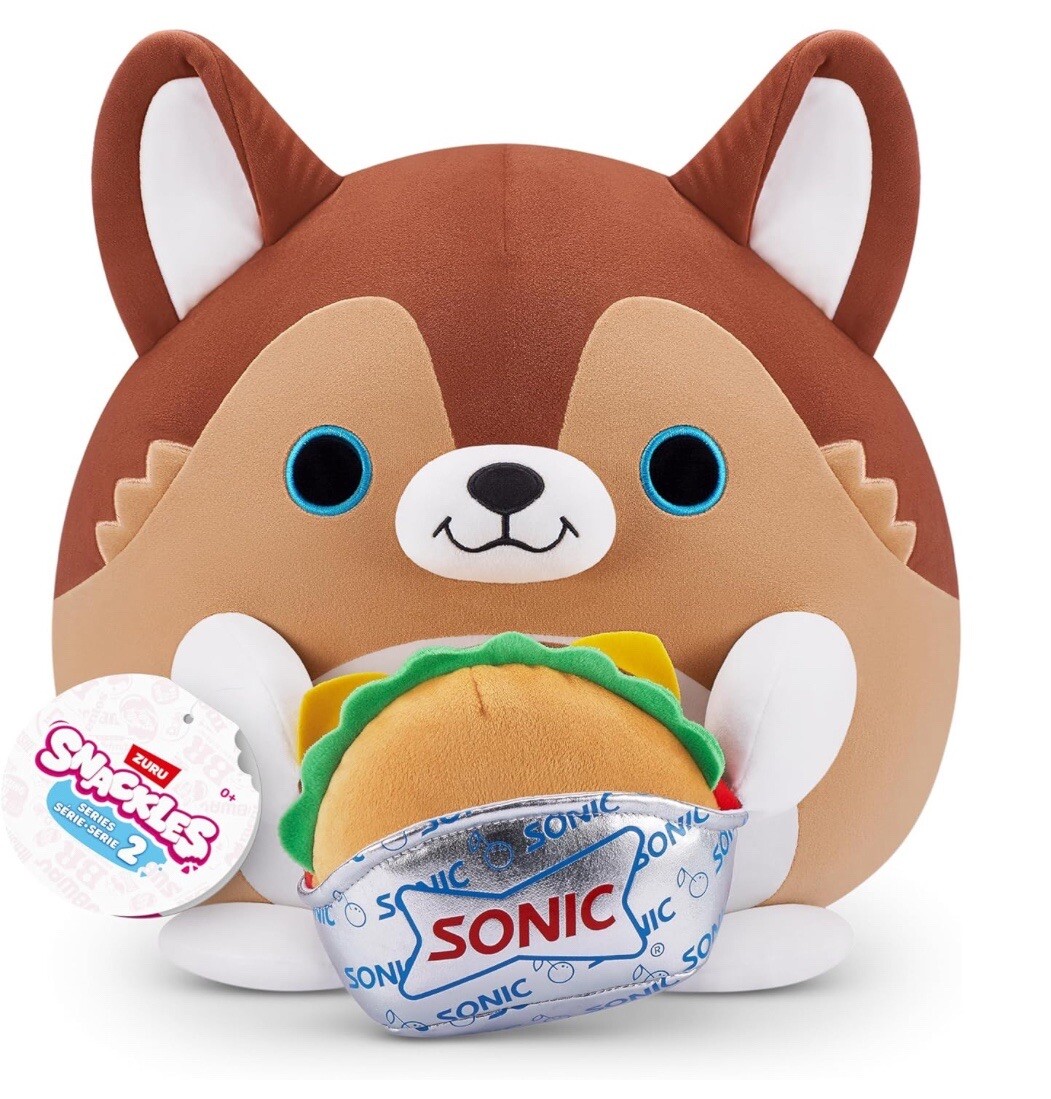 RARE Series 2 Snackles 8 Inch Lucas Sonic Burger Plush Zuru NEW | eBay