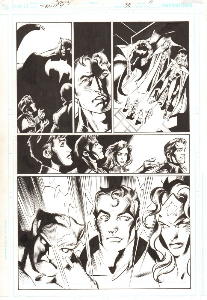 Trinity #38 p.11 - Superman, Batman, & Wonder Woman art by/signed by ...